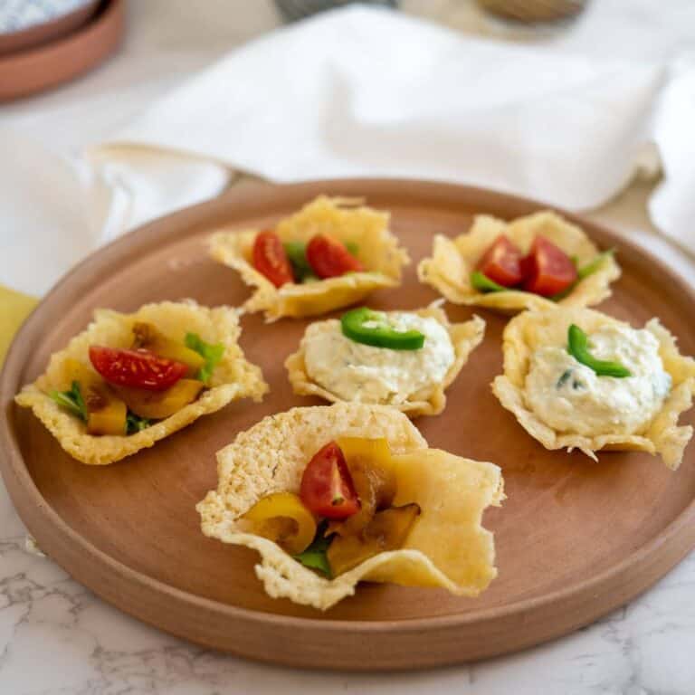 Low Carb Parmesan Baskets