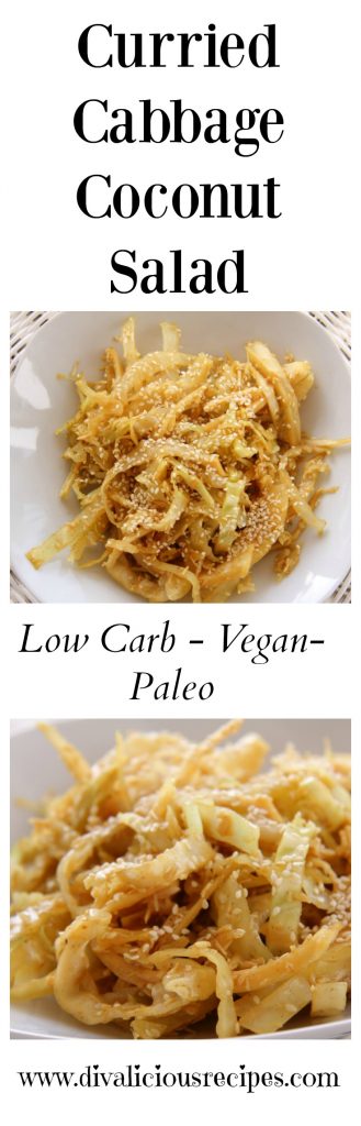 Curried Cabbage Coconut Salad