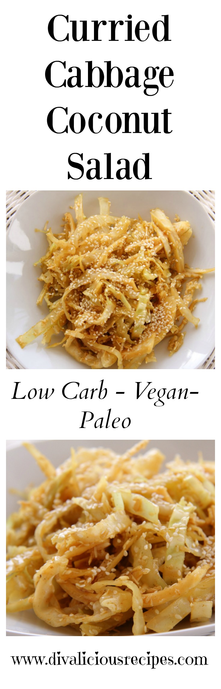 Curried Cabbage Coconut Salad