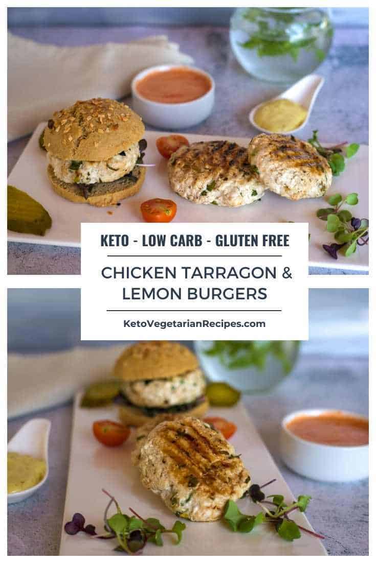 Chicken, Lemon and Tarragon Burgers
