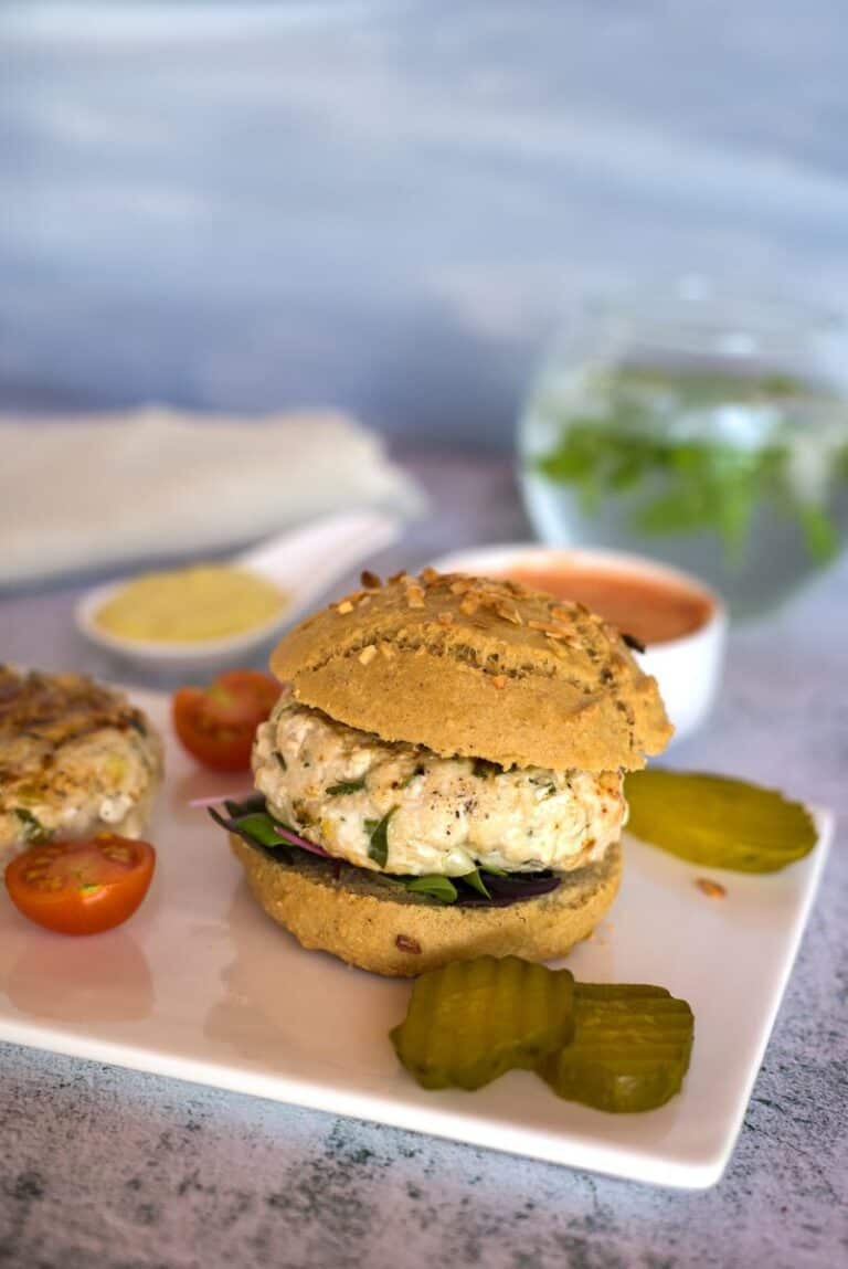 Chicken, Lemon and Tarragon Burgers
