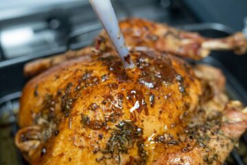 Keto Roast Turkey with Garlic Herb Butter
