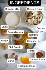 Leftover Turkey Curry with Coconut Milk