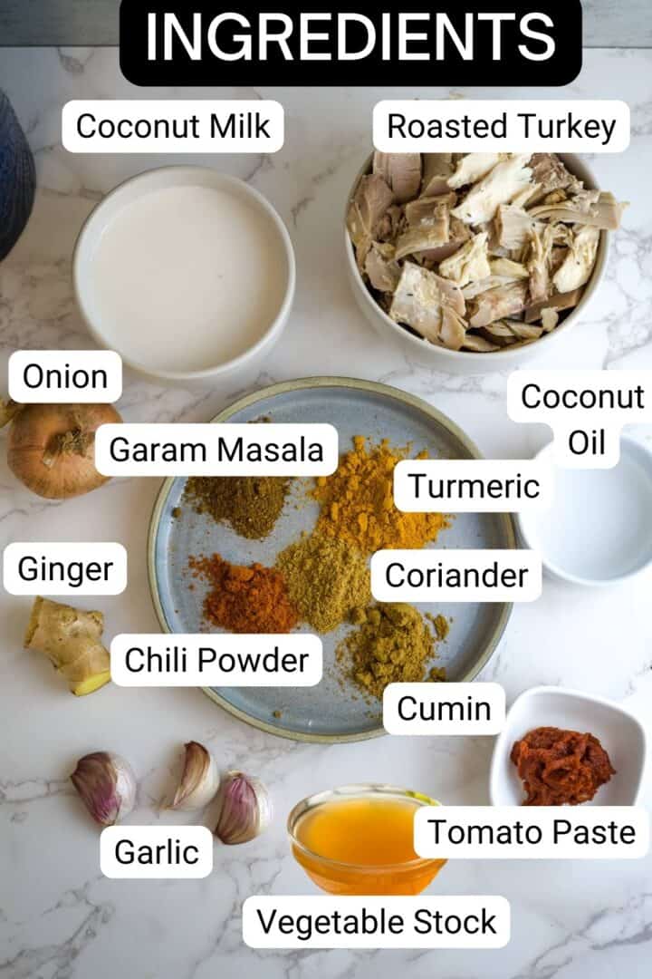Leftover Turkey Curry with Coconut Milk