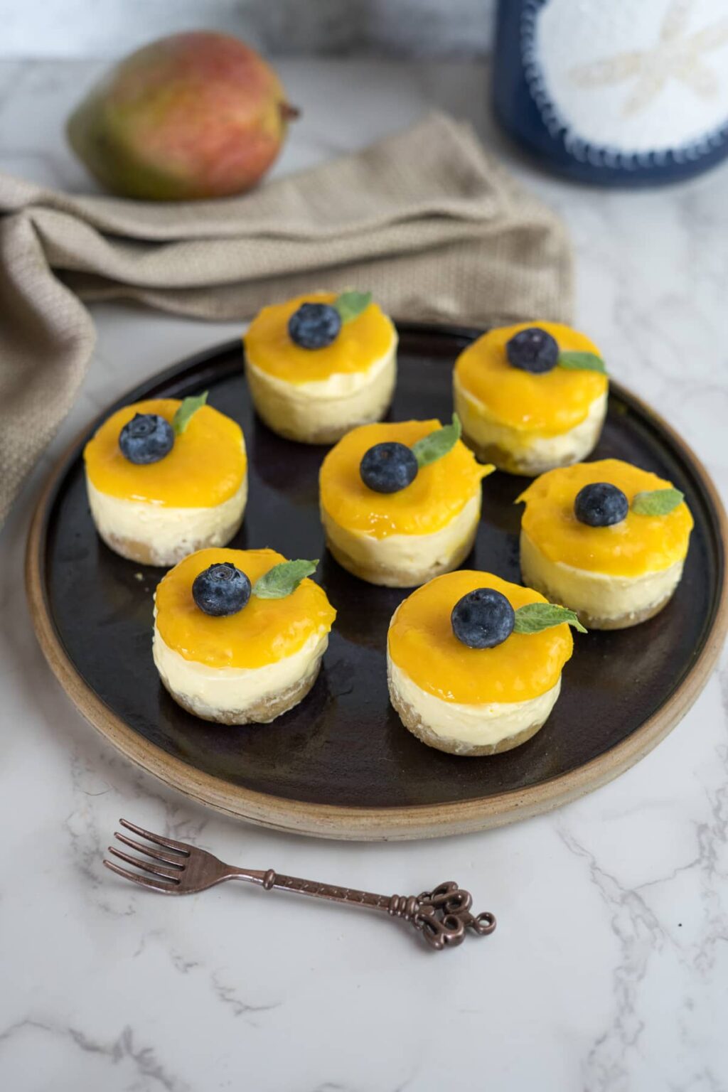 No Bake Mango Cheesecake