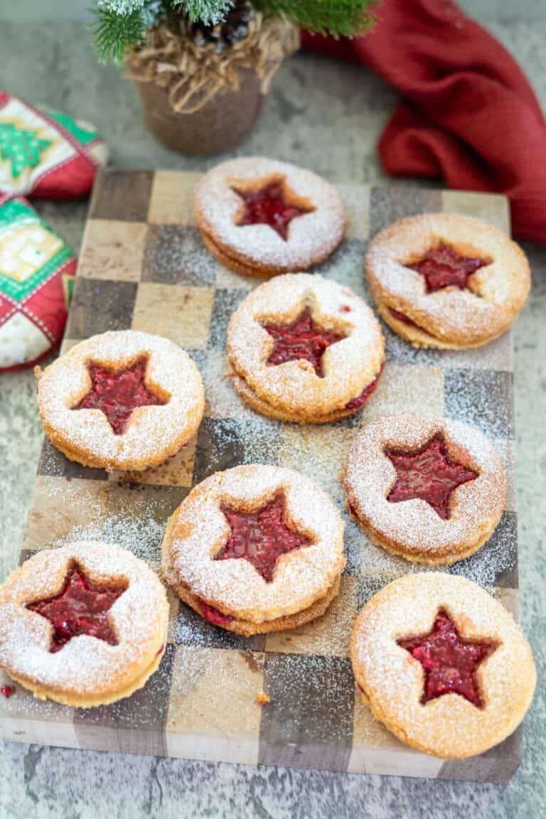 Almond Flour Linzer Cookies